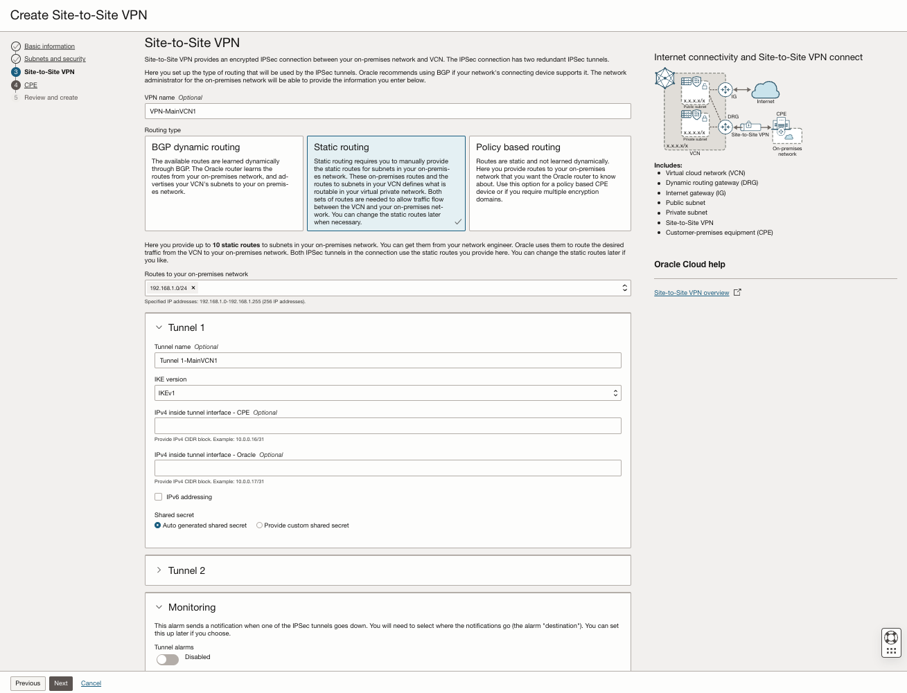 How to establish an IPSEC Site2Site VPN to OCI Oracle Infrastructure ...