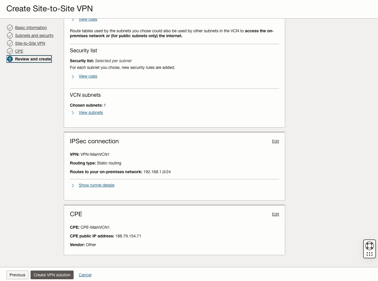 How to establish an IPSEC Site2Site VPN to OCI Oracle Infrastructure with Mikrotik routers ...